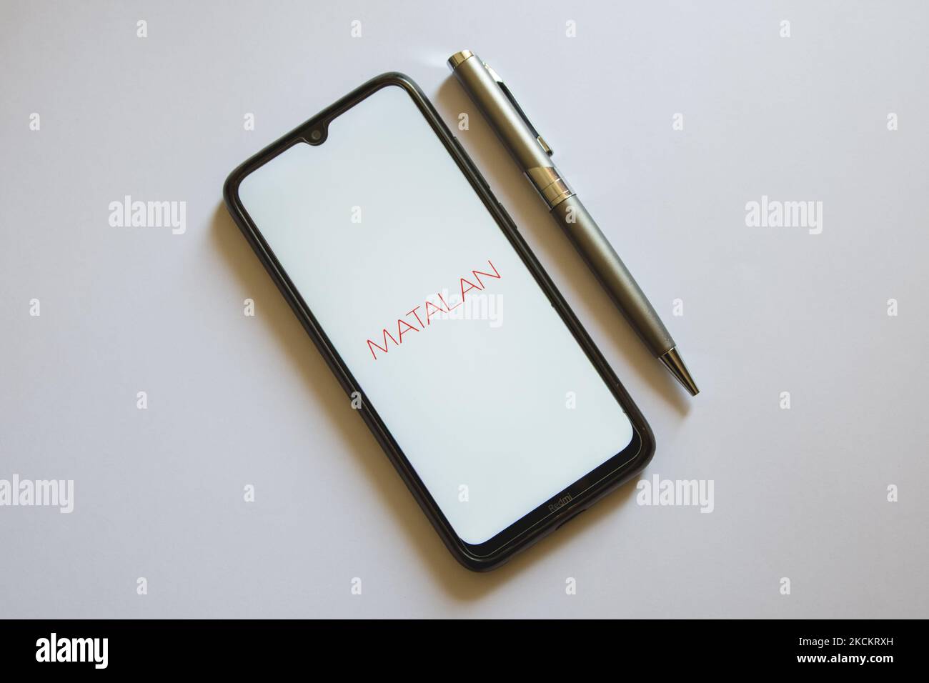 In this photo illustration a Matalan logo is display on a smartphone ...