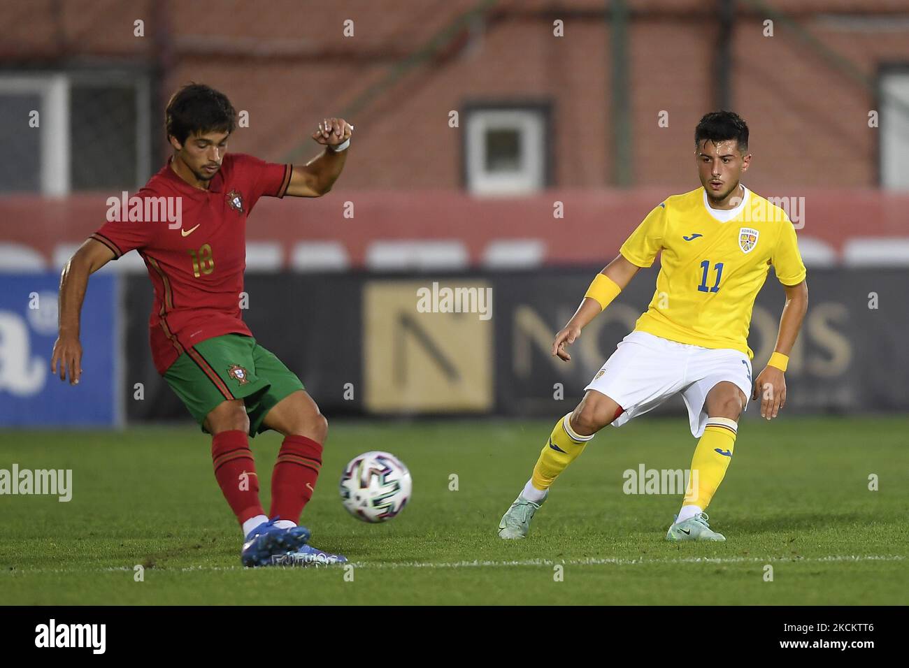 Duarte Carvalho and Robert Mustaca in action during the friendly game ...