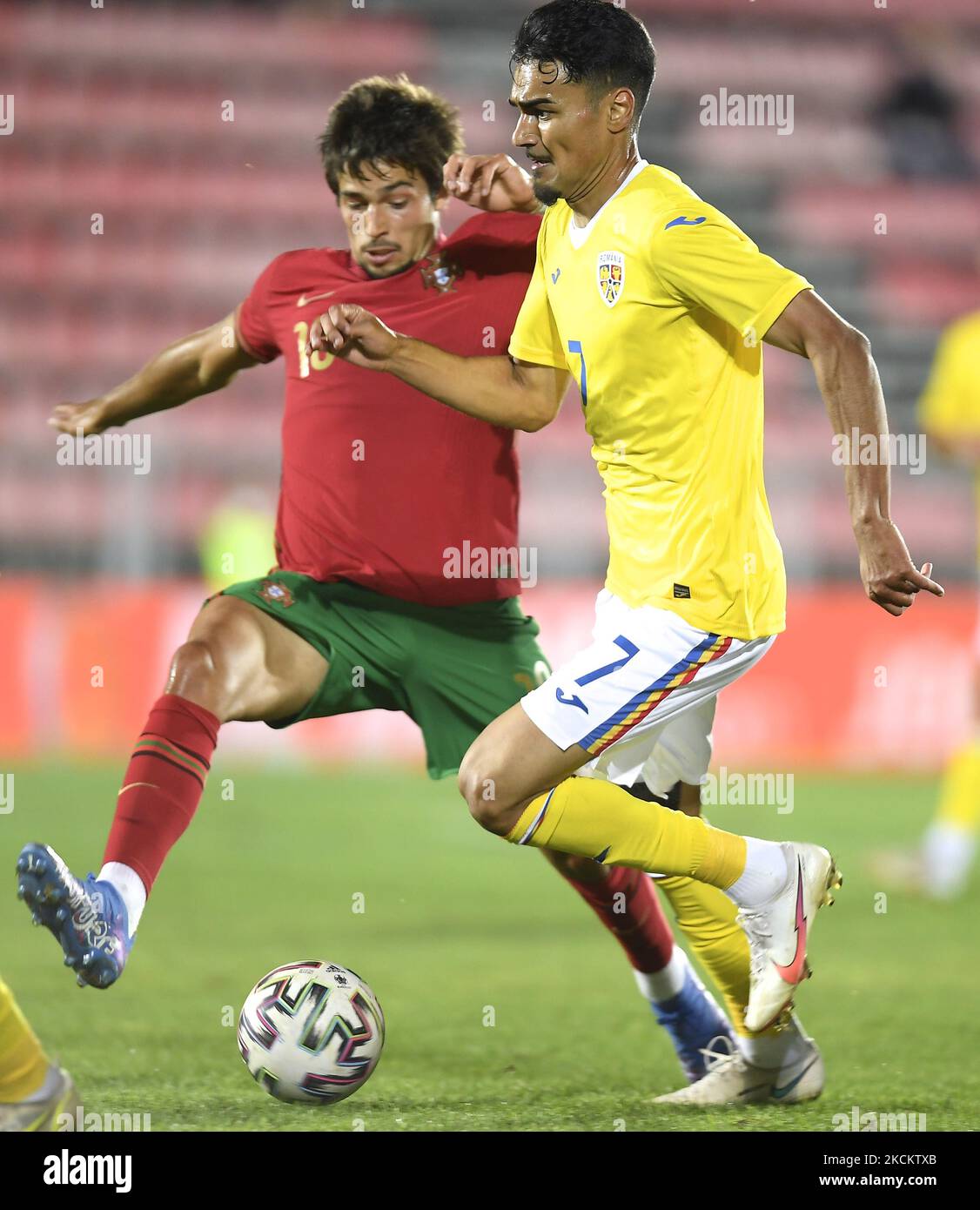 Duarte Carvalho and Stefan Baiaram in action during the friendly game ...