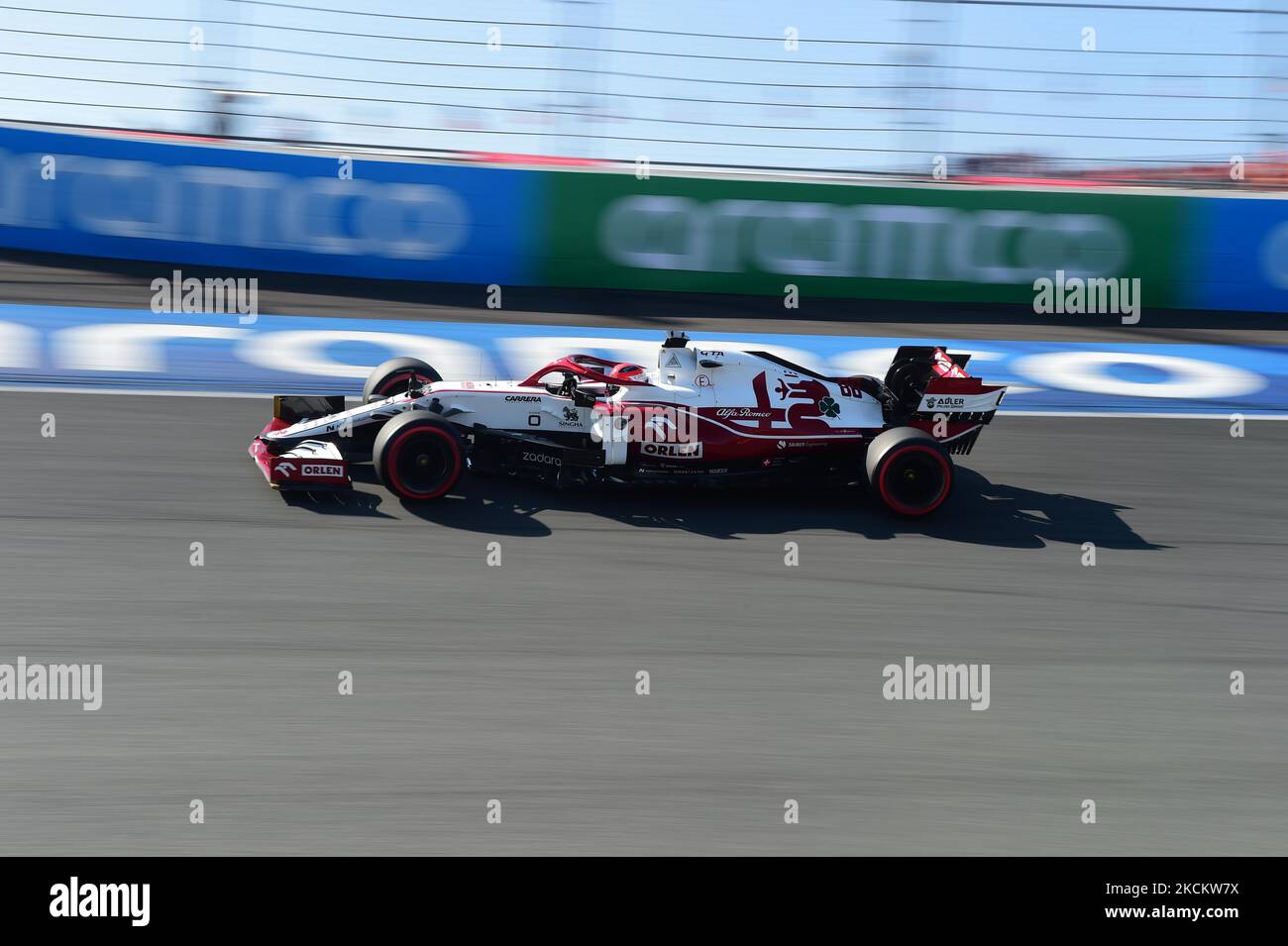 Robert Kubica of Alfa Romeo Racing ORLEN drive his C41 single-seater ...