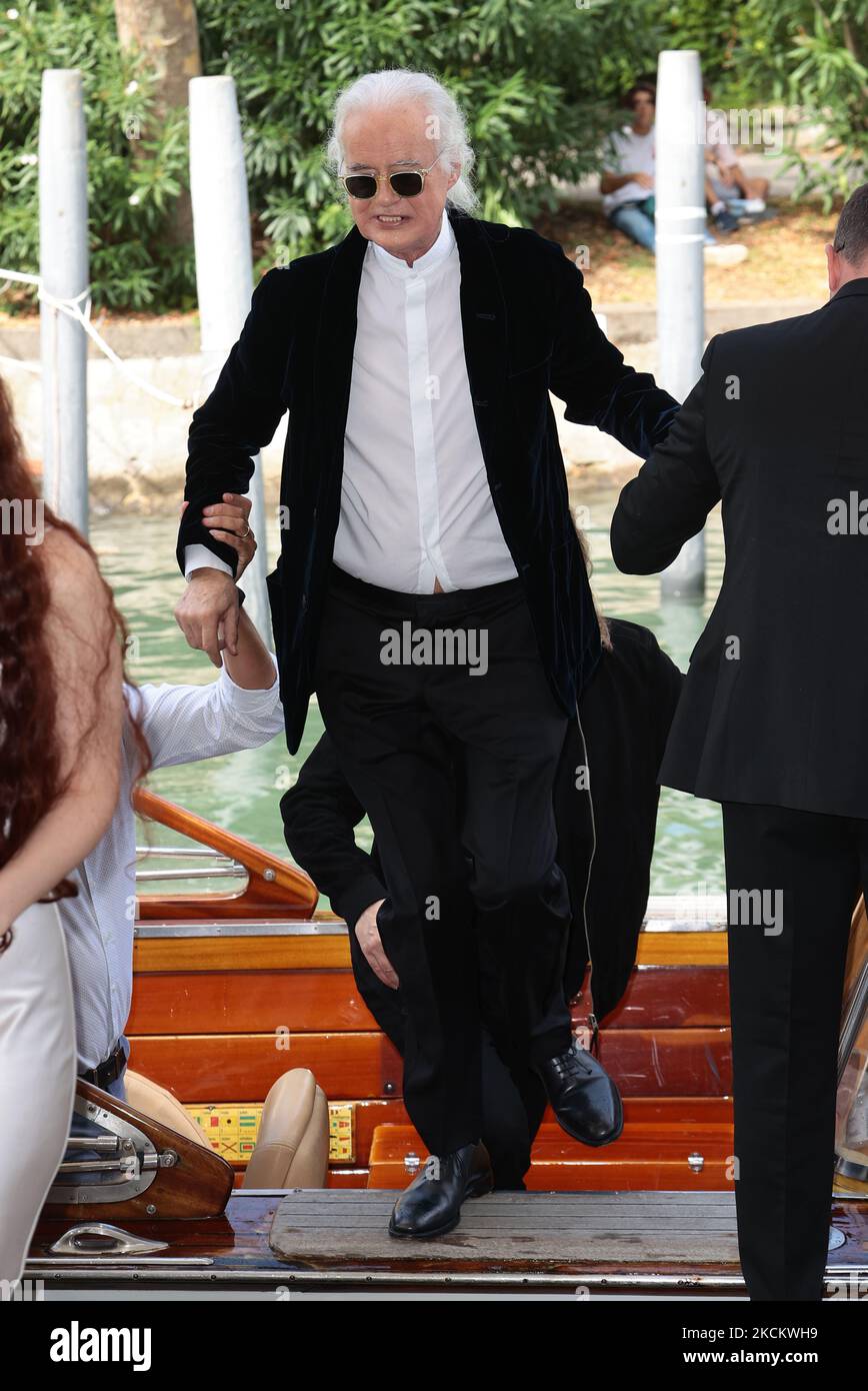 Jimmy Page on September 4, 2021 in Venice, Italy as part of the 78th ...