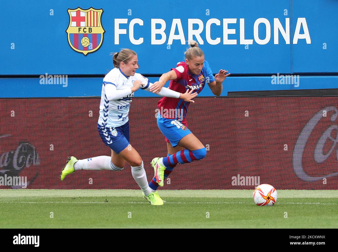 Ana Maria Crnogorcevic and Aleksandra Zaremba during the match between ...