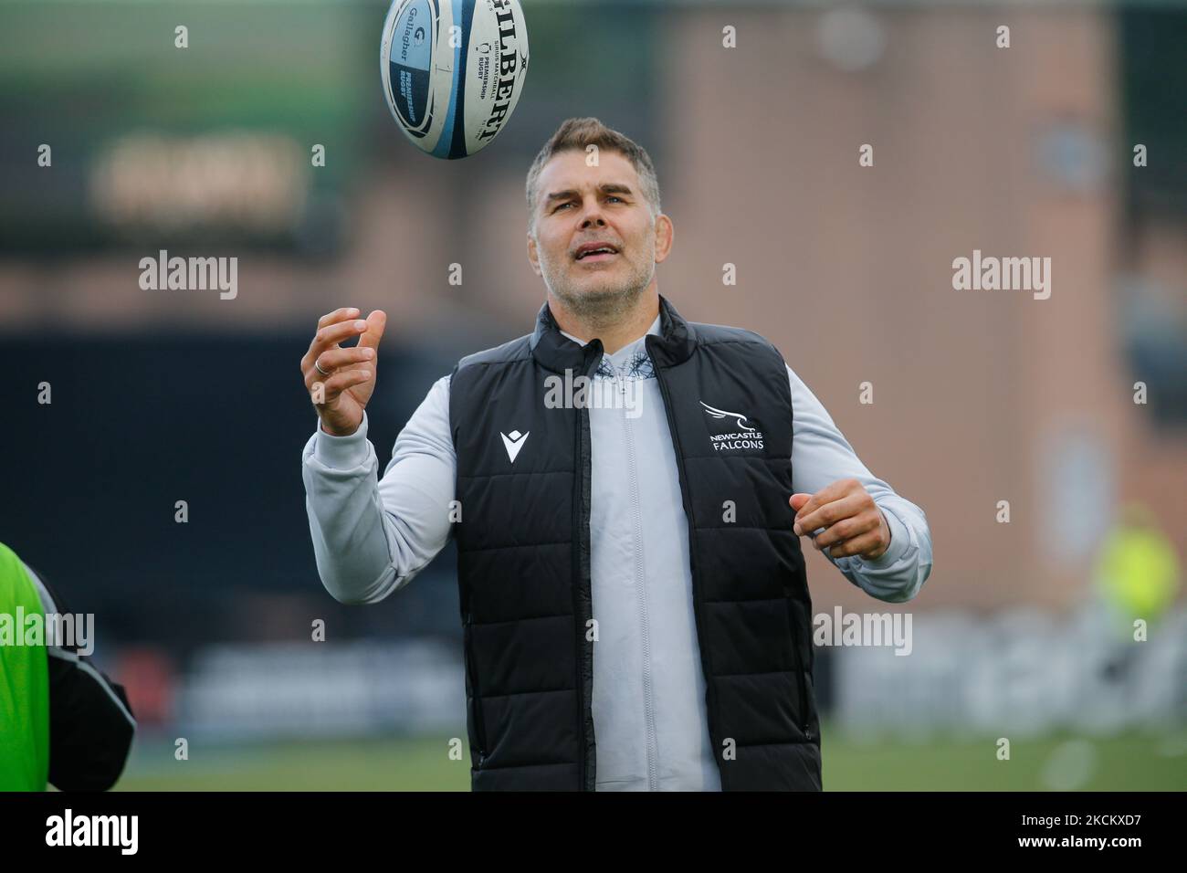 Nick Easter (Defence Coach) pictured before the Pre-season Friendly ...