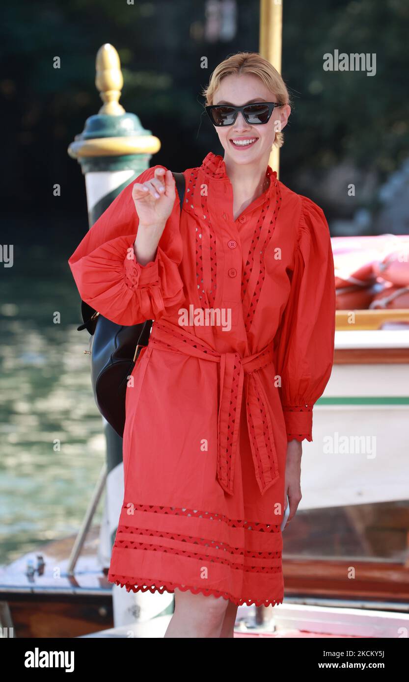 Sarah Gordon arrives at the 78th Venice International Film Festival on ...