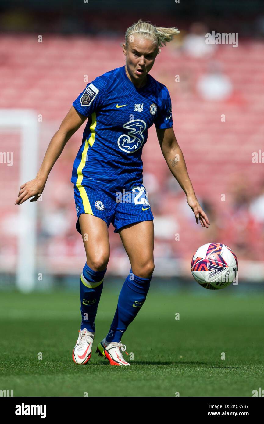 Pernille Harder of Chelsea FC controls the ball during the Barclays FA ...