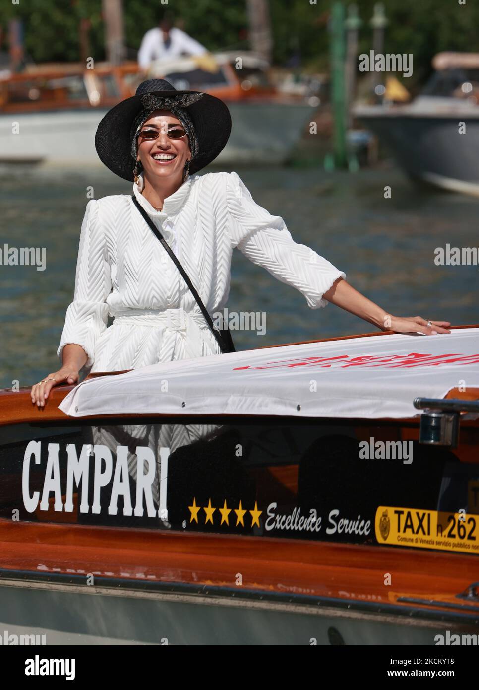 Nina Zilli arrives at the 78th Venice International Film Festival on ...