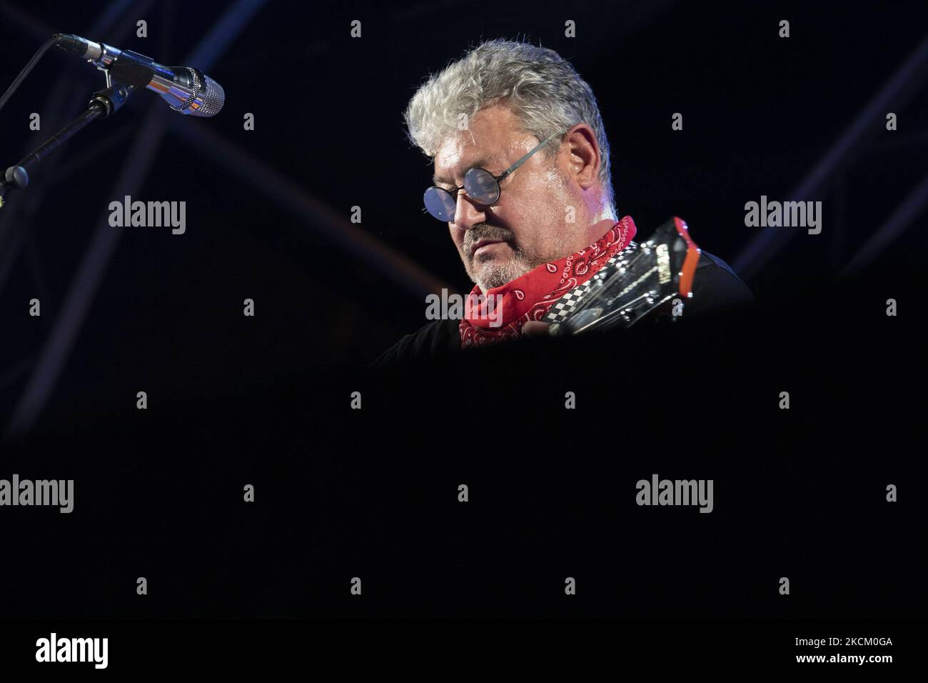Singer Tim, lead singer of the Portuguese band Xutos e PontapÃ©s, on ...