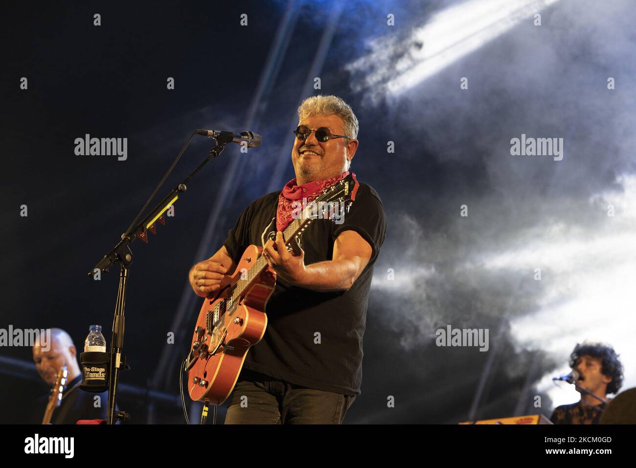 Singer Tim, lead singer of the Portuguese band Xutos e PontapÃ©s, on ...