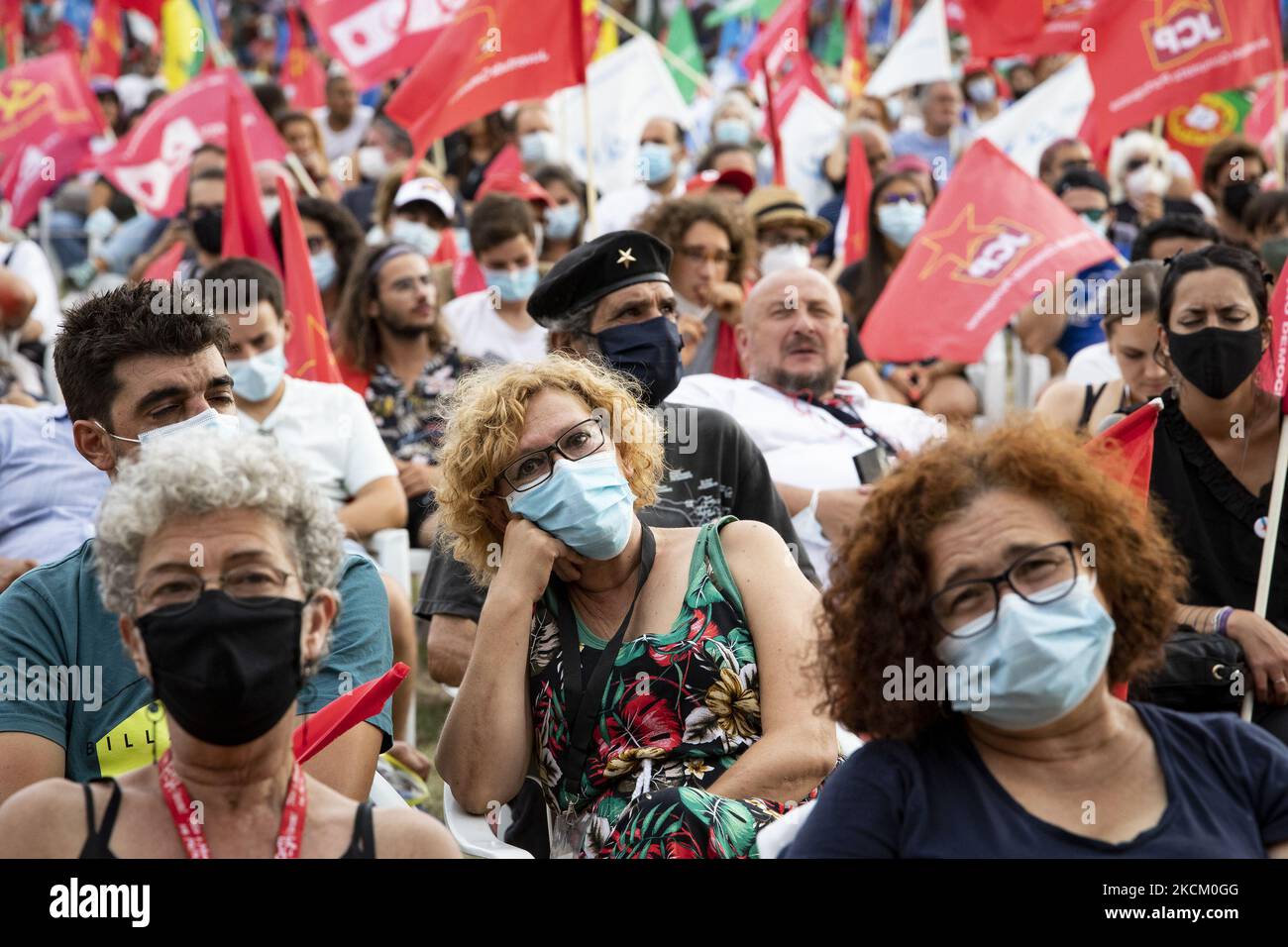 The last day of three days of the Festa do Avante, of the Portuguese ...