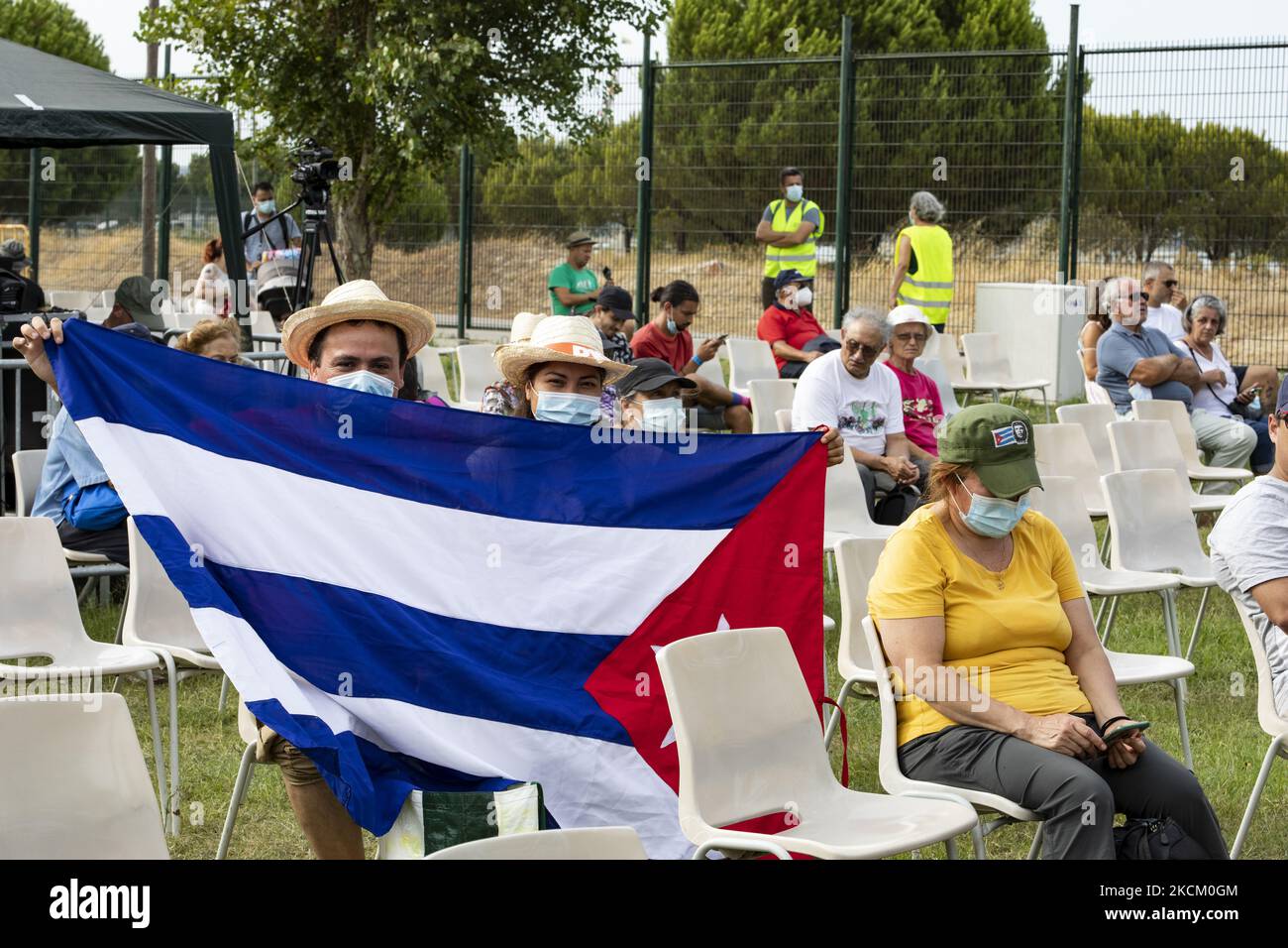 Cuban singer Annie Garcês on stage Auditorio 1 de Maio, at Festa do ...
