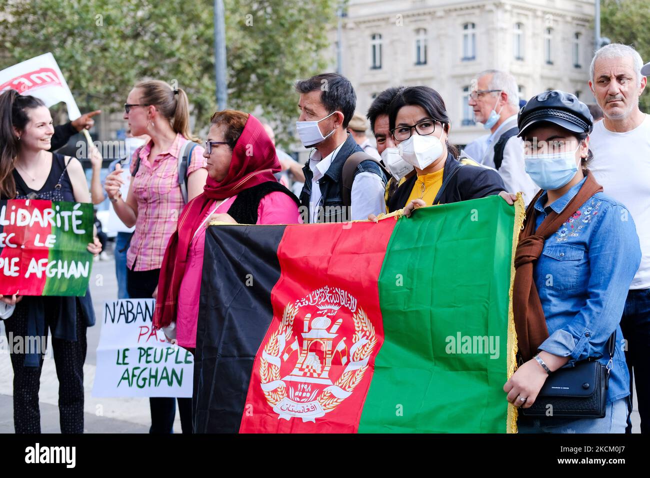 Rally for the Afghan people at the call of many associations, left-wing ...
