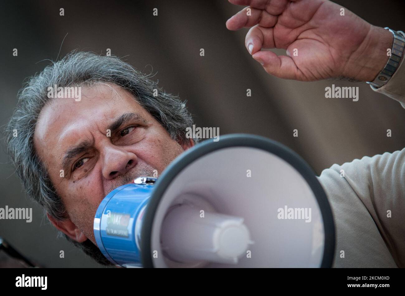 Roberto Fiore, leader of the extreme right-wing Forza Nuova party ...