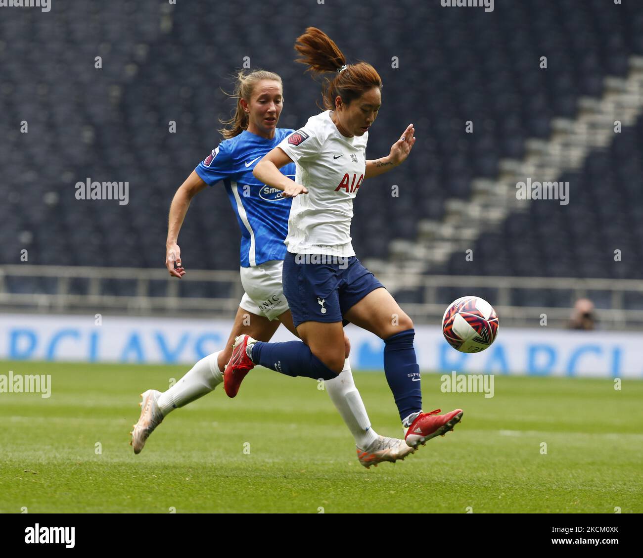 Tang Jiali (on loan from Shanghai Shengli) of Tottenham Hotspur Women ...