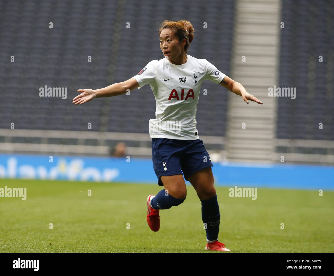 Tang Jiali (on loan from Shanghai Shengli) of Tottenham Hotspur Women ...