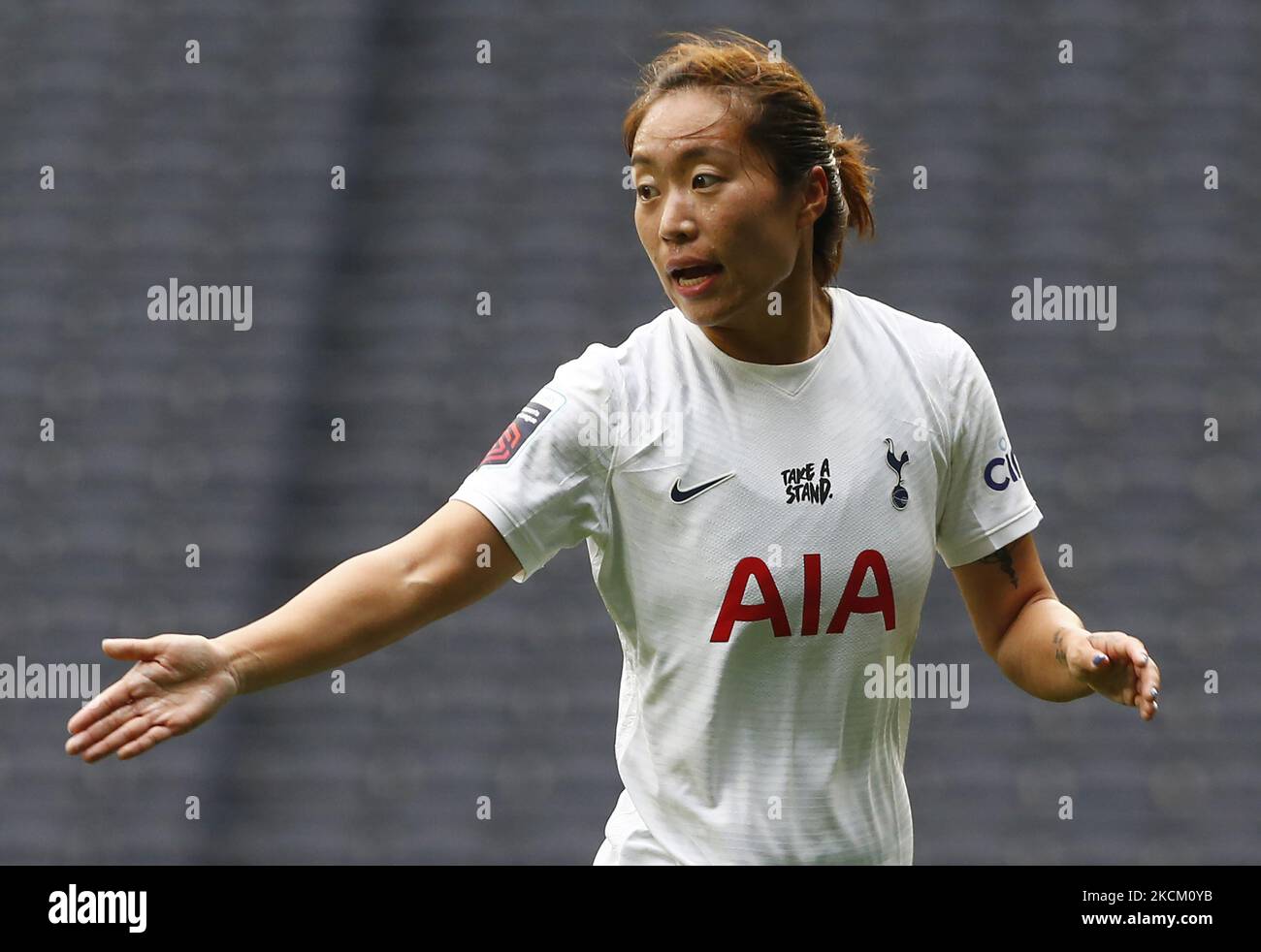 Tang Jiali (on loan from Shanghai Shengli) of Tottenham Hotspur Women ...