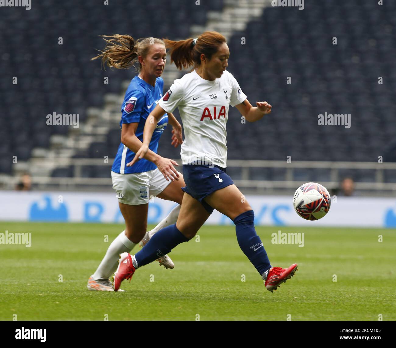 Tang Jiali (on loan from Shanghai Shengli) of Tottenham Hotspur Women ...