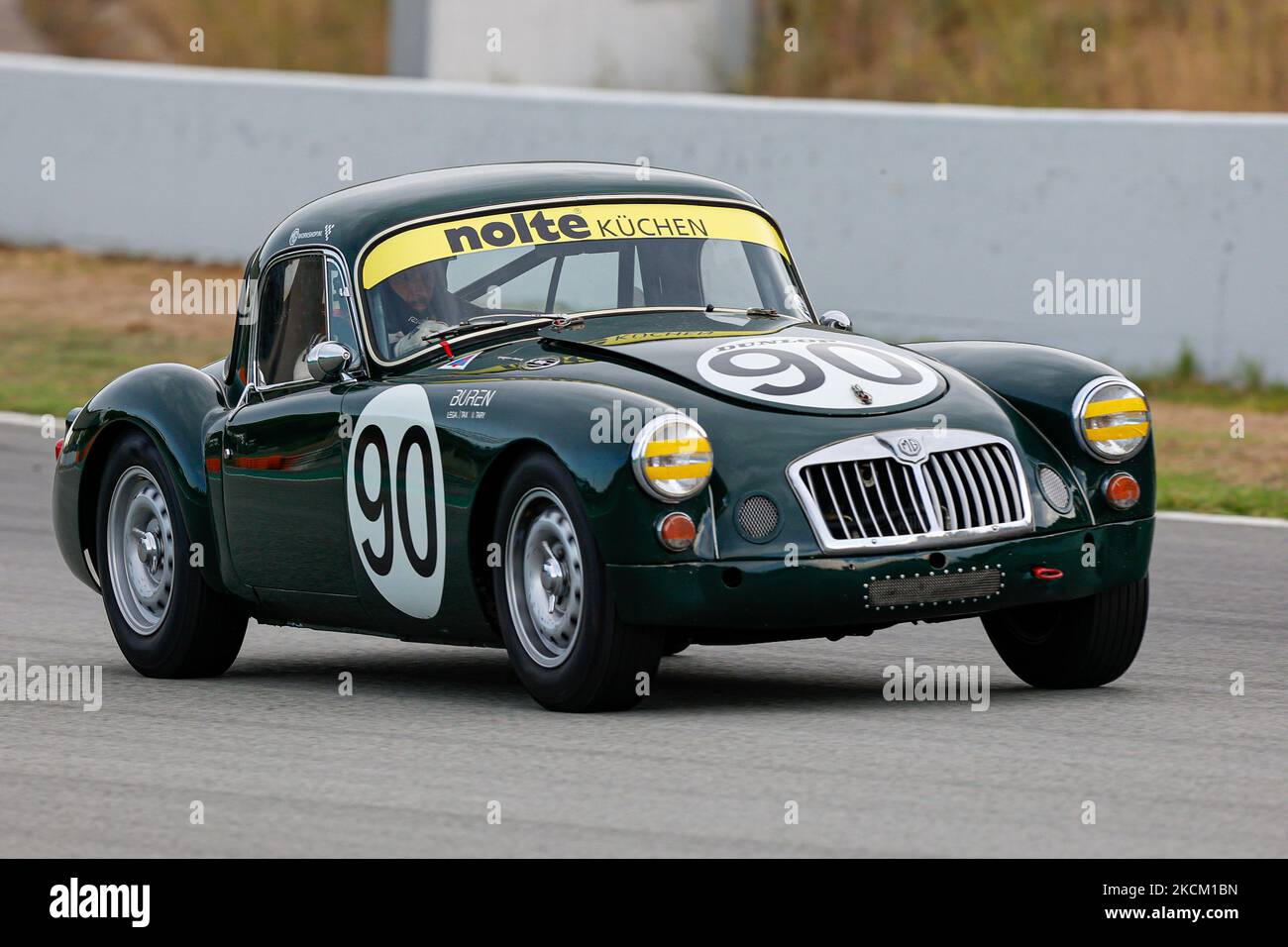 BRON, Dennis with MGA Twin Cam Coupe during the NKHTGT Historic Racing ...
