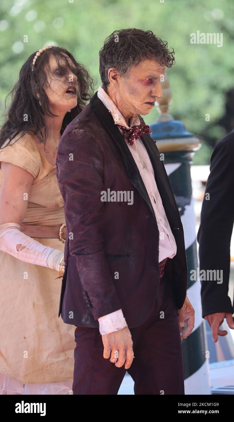 Zombie walk during the 78th Venice International Film Festival on ...
