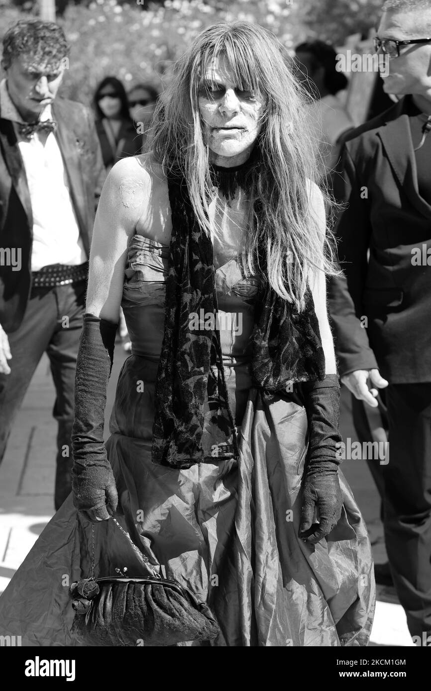 Zombie walk during the 78th Venice International Film Festival on ...