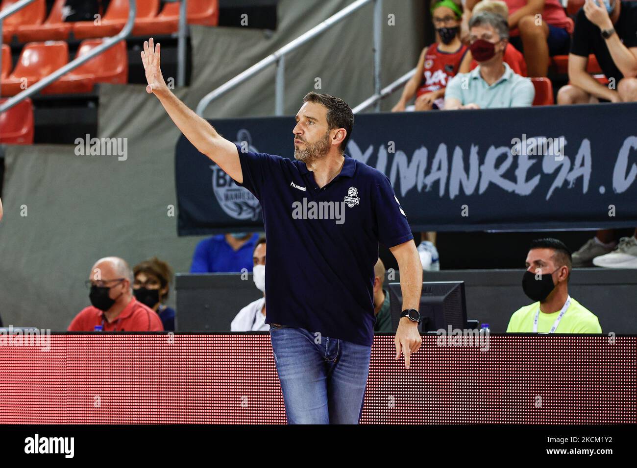Ibon Navarro of Morabanc Andorra during the LLigues Catalanes math ...