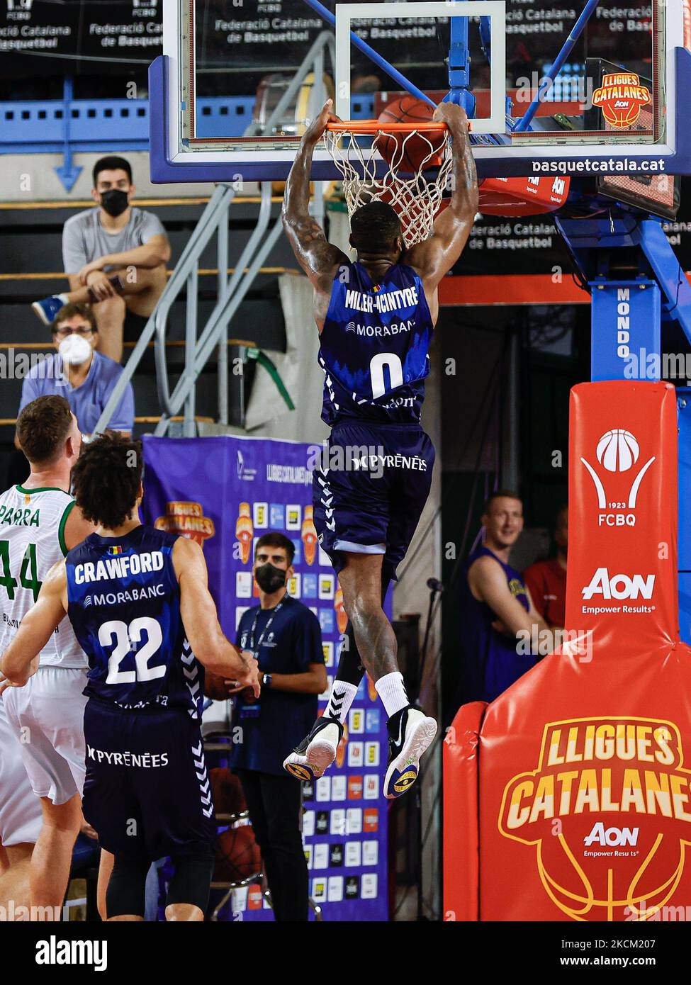 Codi Miller-Mcintyre of Morabanc Andorra during the LLigues Catalanes ...