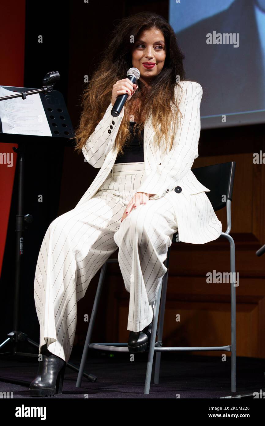 The singer Solea Morente during the event at the Caja de las Letras ...