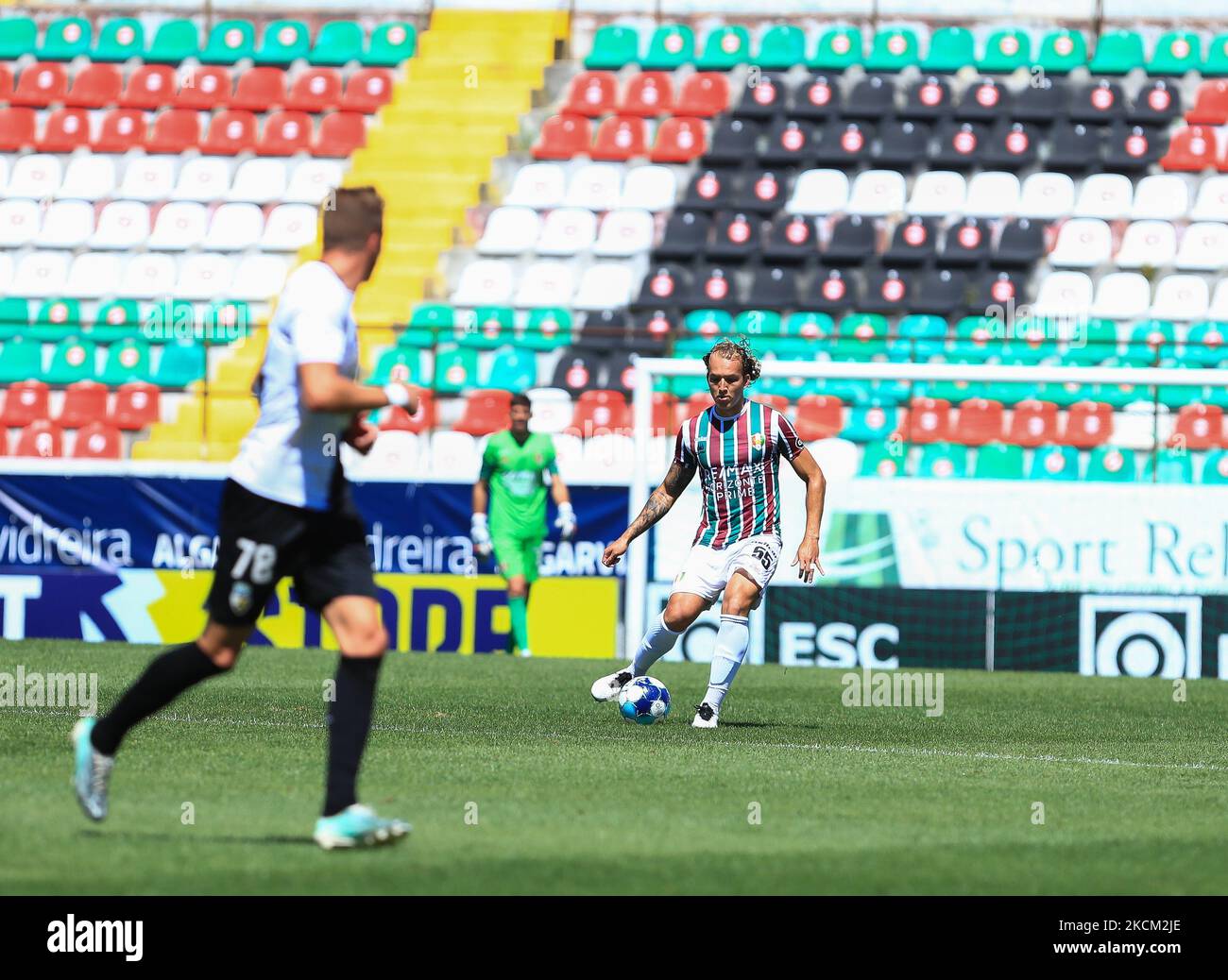 Matheus Dantas of Estrela Amadora SAD in action during the Liga ...
