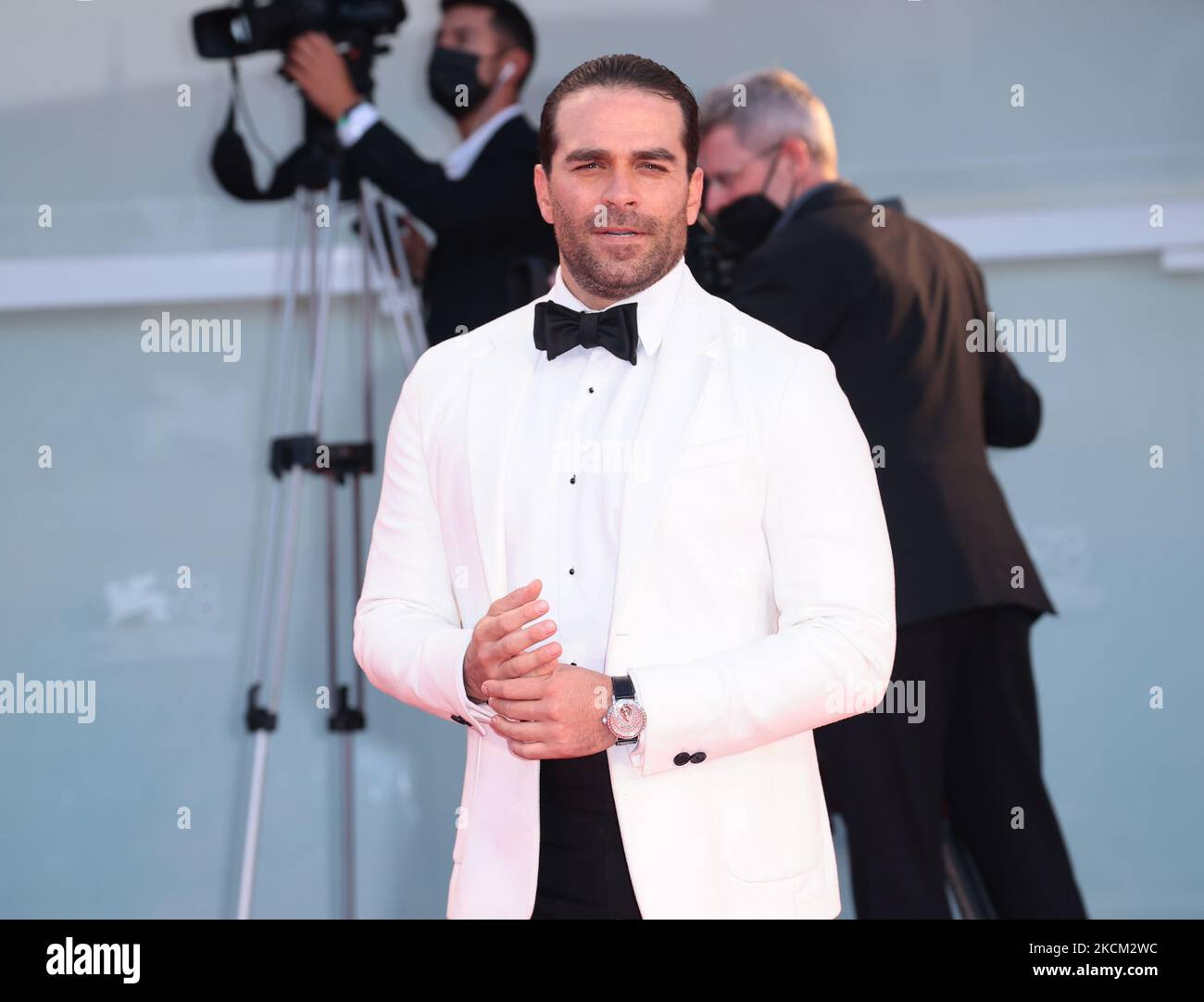 Alejandro Nones attends the red carpet of the movie "La Caja" during ...