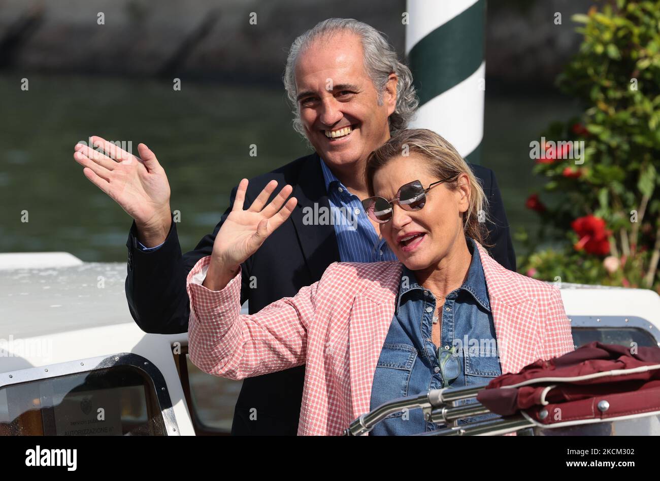 Simona Ventura, Giovanni Terzi during the 78th Venice International ...