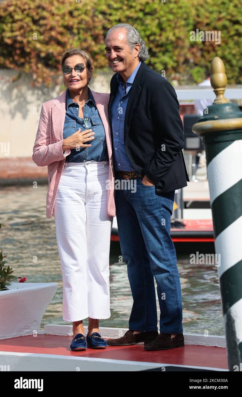 Simona Ventura, Giovanni Terzi during the 78th Venice International ...