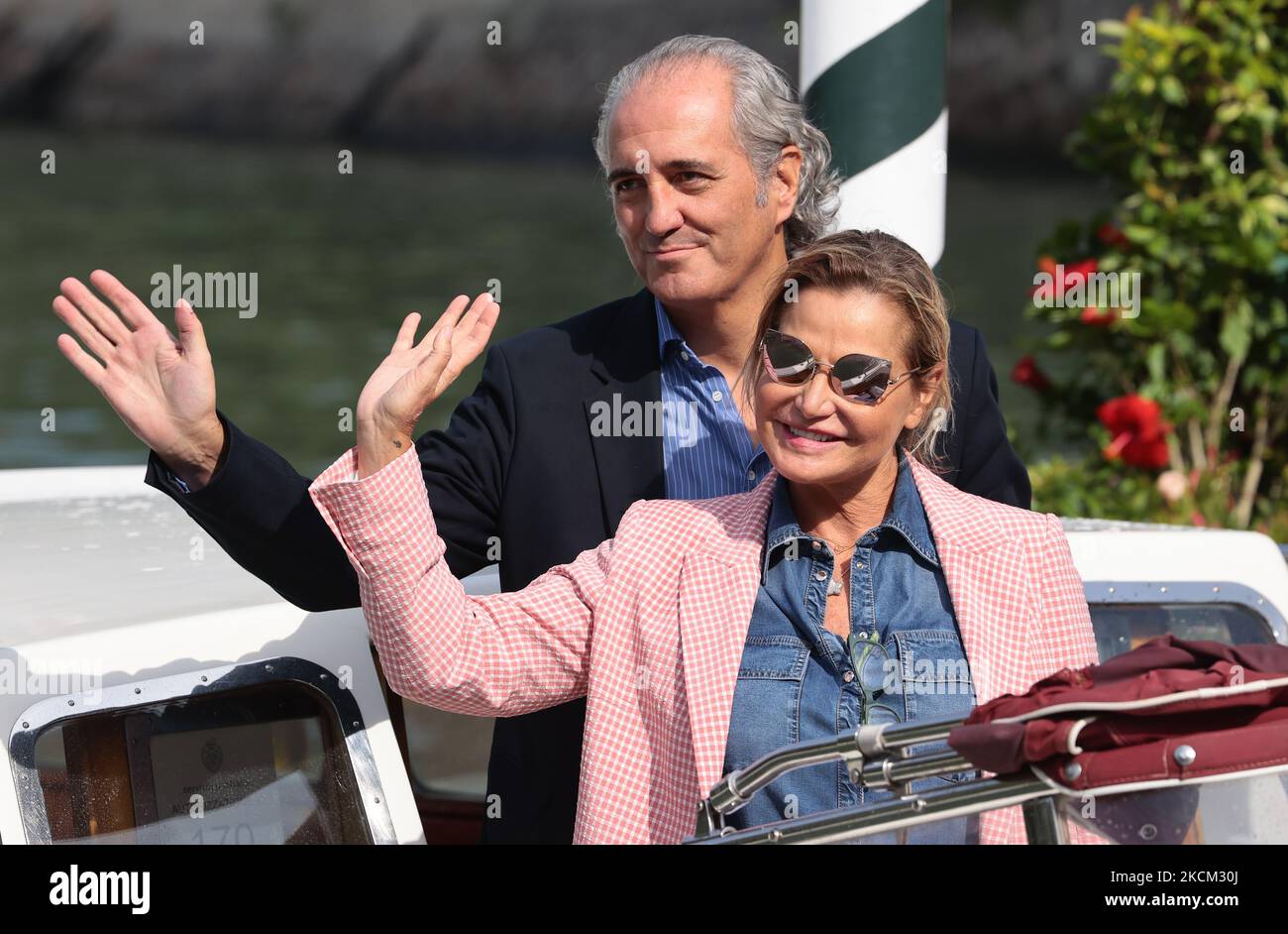 Simona Ventura, Giovanni Terzi during the 78th Venice International ...
