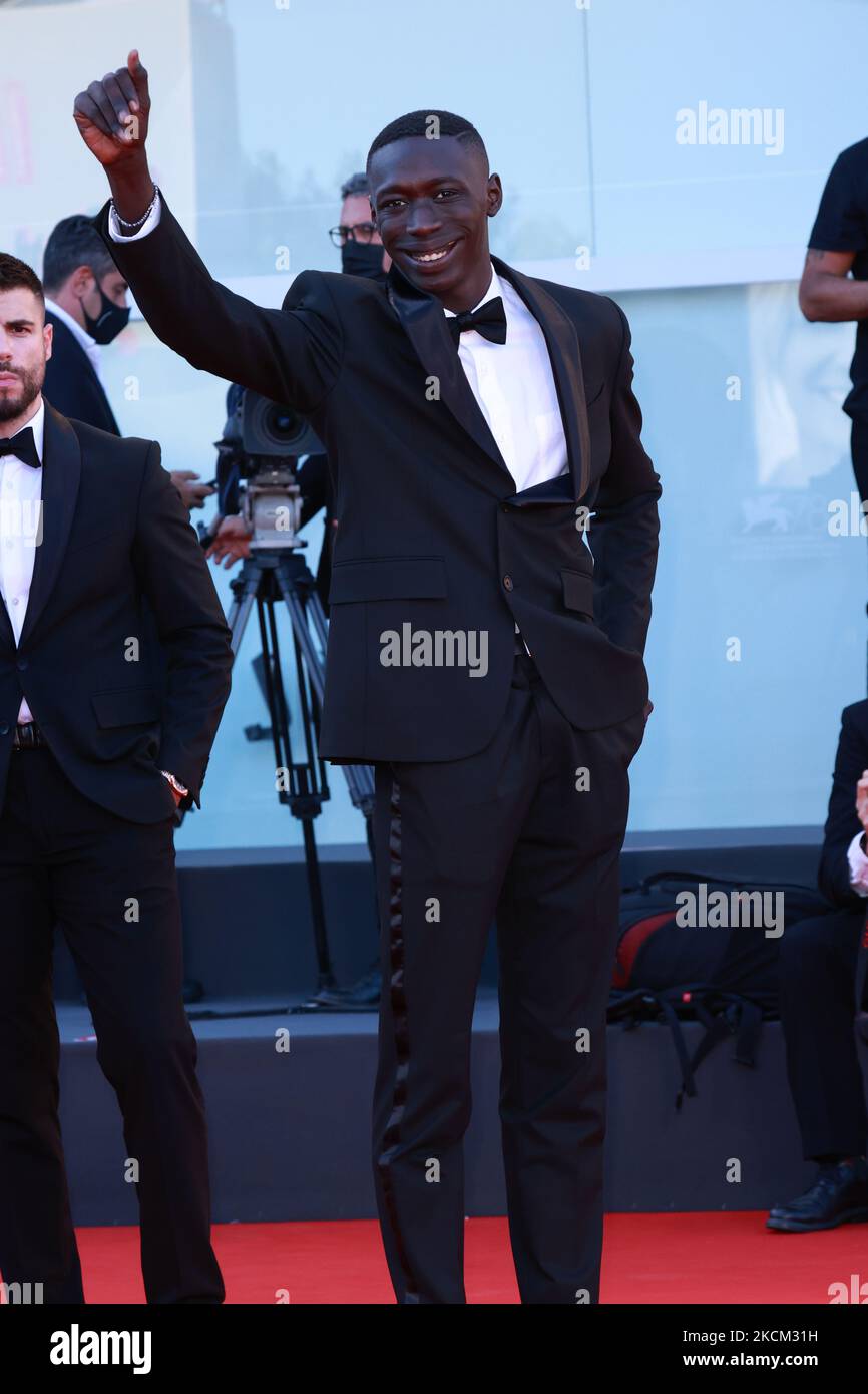 Khaby Lame attends the red carpet of the movie "Illusions Perdues ...