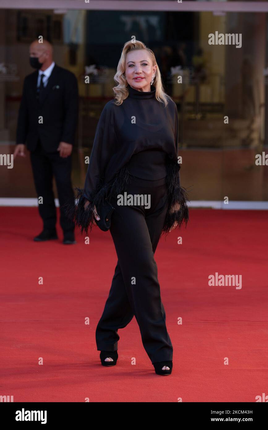 Iaia Forte attends the red carpet of the movie "Qui Rido Io" during the ...
