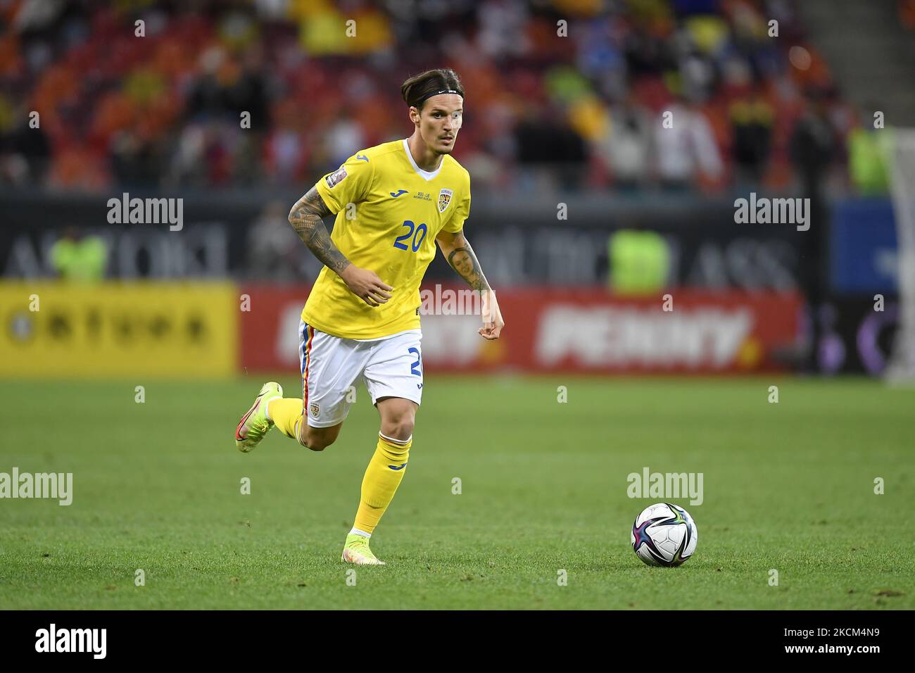 Dennis Man in action during the FIFA World Cup qualifying round game ...