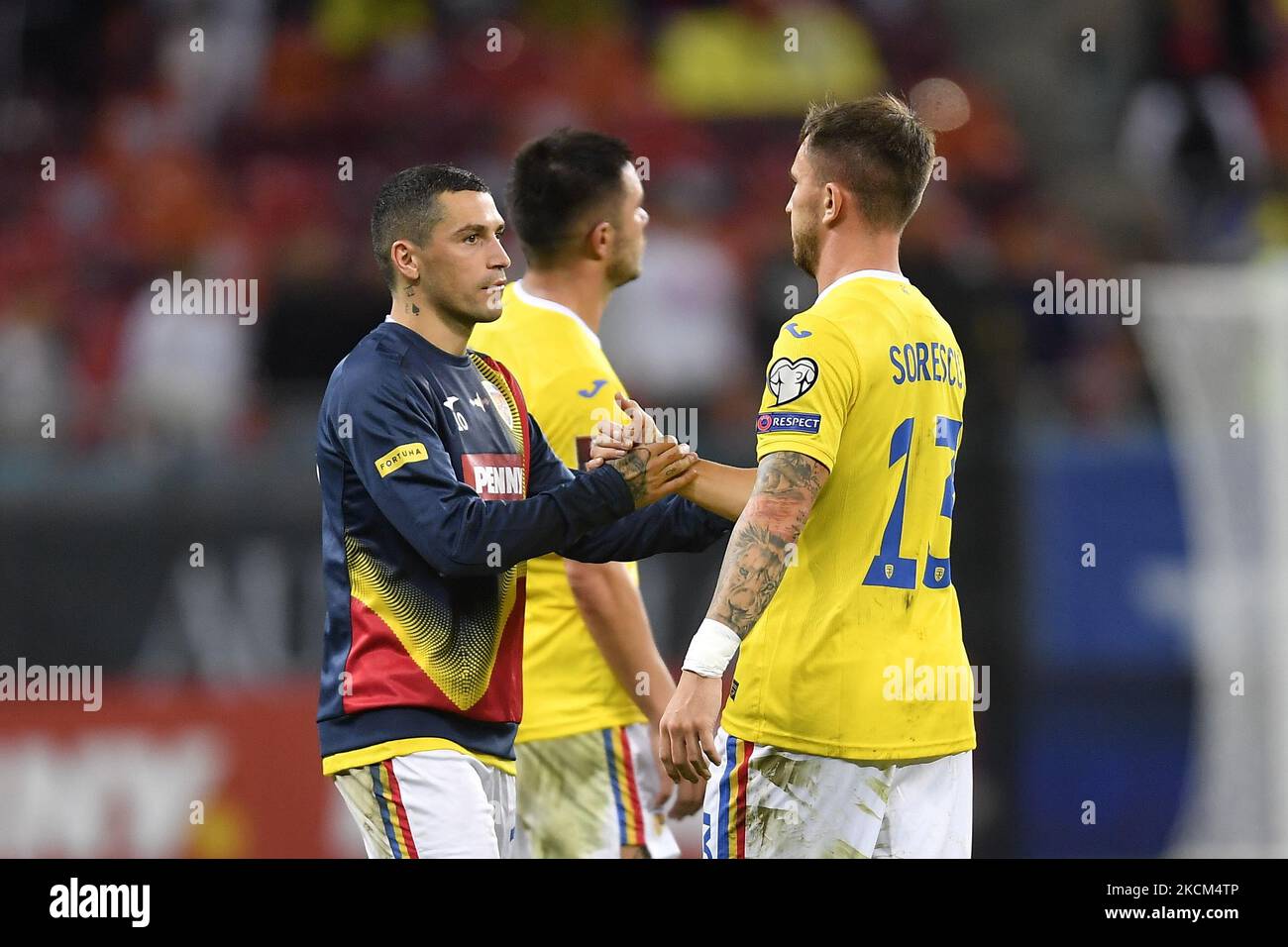 Nicolae Stanciu and Deian Sorescu in action during the FIFA World Cup ... Nicolae Stanciu and Deian Sorescu in action during the FIFA World Cup ...