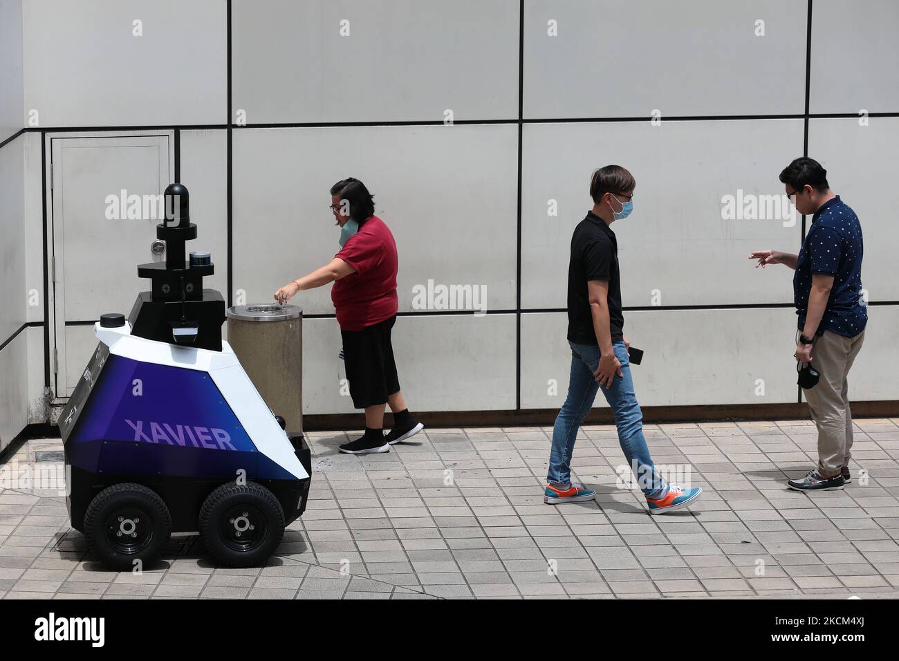 An HTX (Home Team Science and Technology Agency) ground robot, named ...