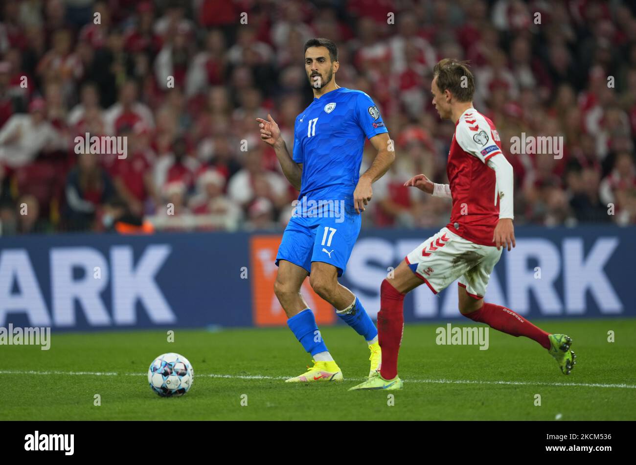 Hatem Abd Elhamed of Israel during Denmark against Israel, World Cup ...