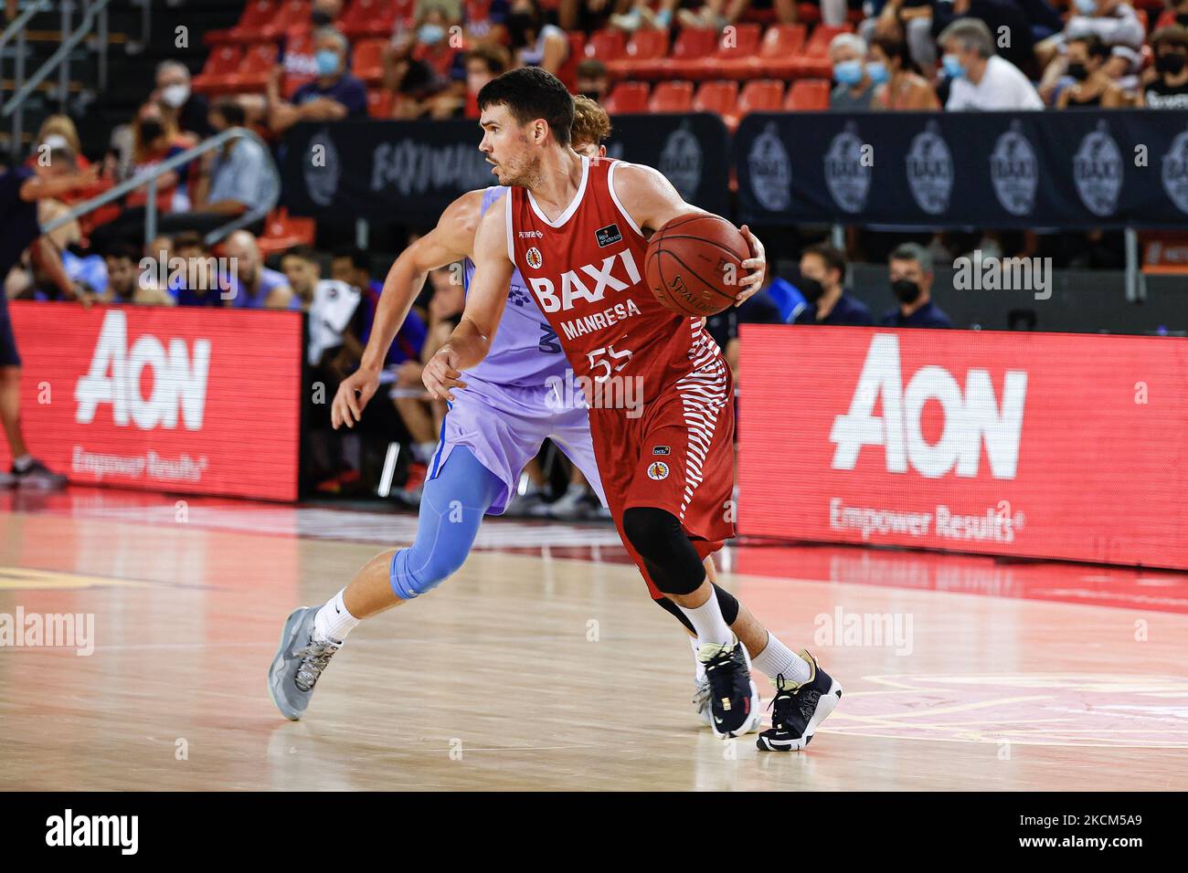 Dani Perez of Baxi Manresa in action during the Final of LLigues ...