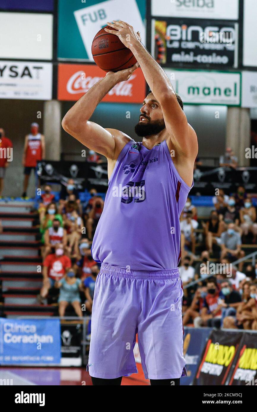 Nikola Mirotic of FC Barcelona during the Final of LLigues Catalanes ...