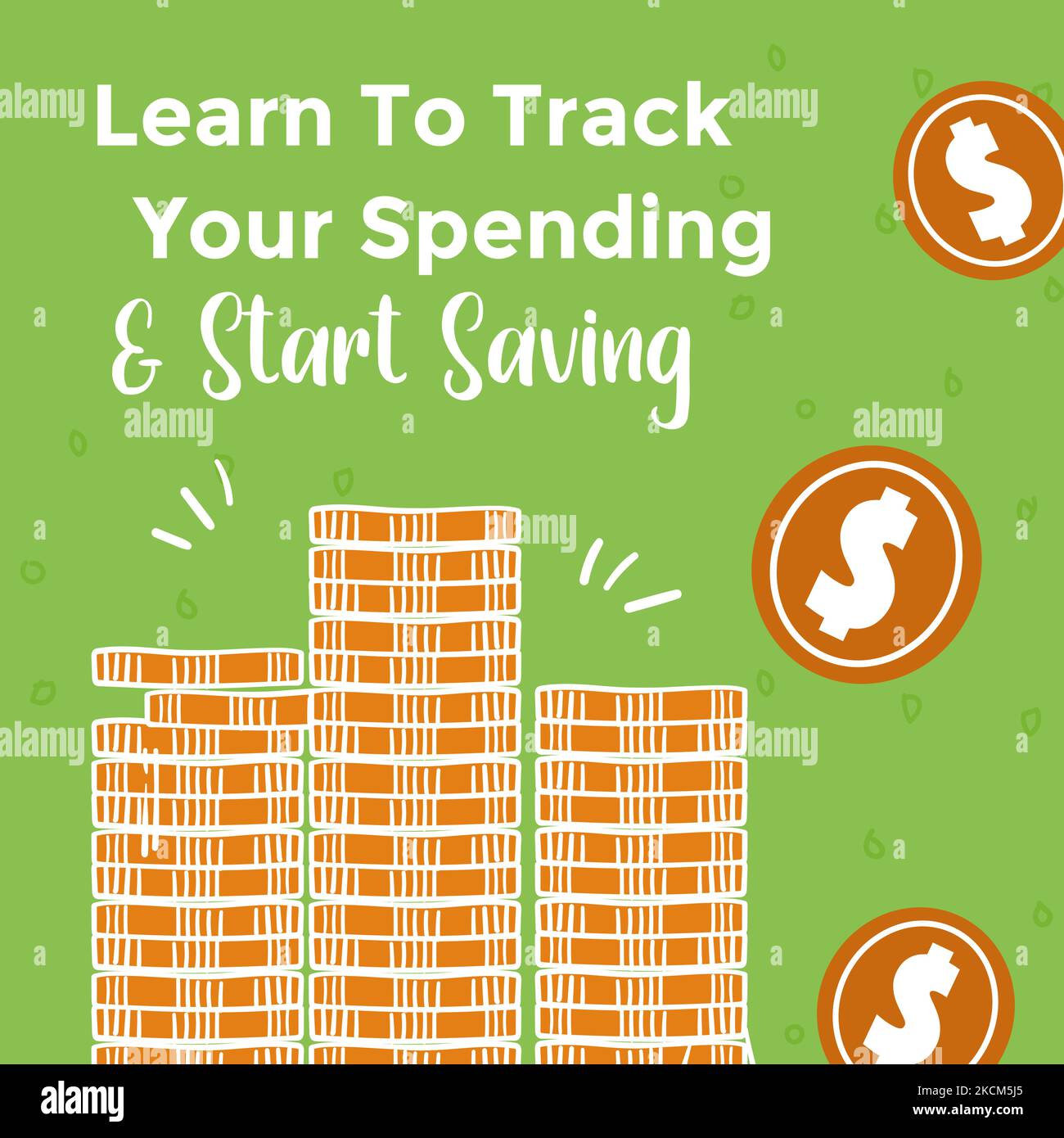 Learn to track your spending and start saving Stock Vector Image & Art ...
