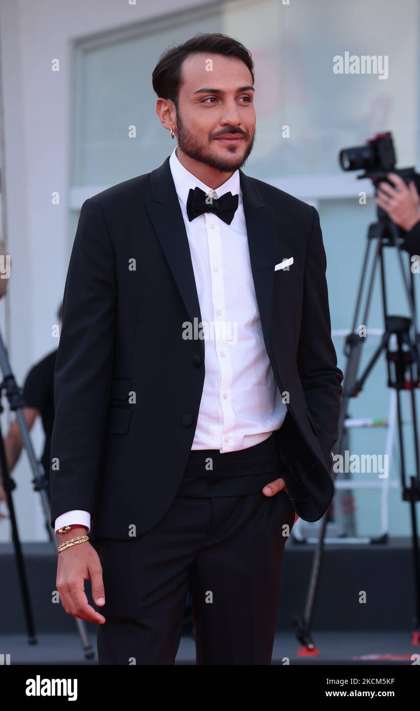 Simone Paciello attends the red carpet of the movie "Qui Rido Io ...