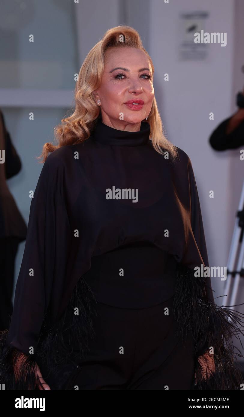 Iaia Forte attends the red carpet of the movie "Qui Rido Io" during the ...