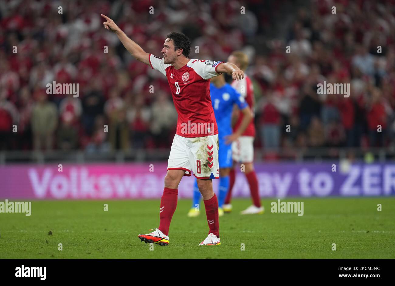Thomas Delaney of Denmark during Denmark against Israel, World Cup ...