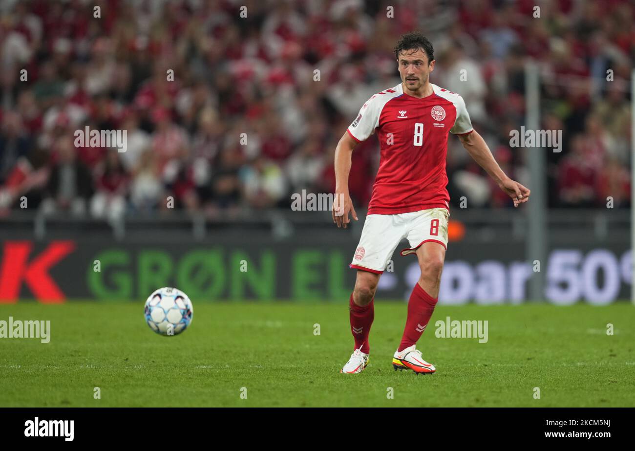 Thomas Delaney of Denmark during Denmark against Israel, World Cup ...