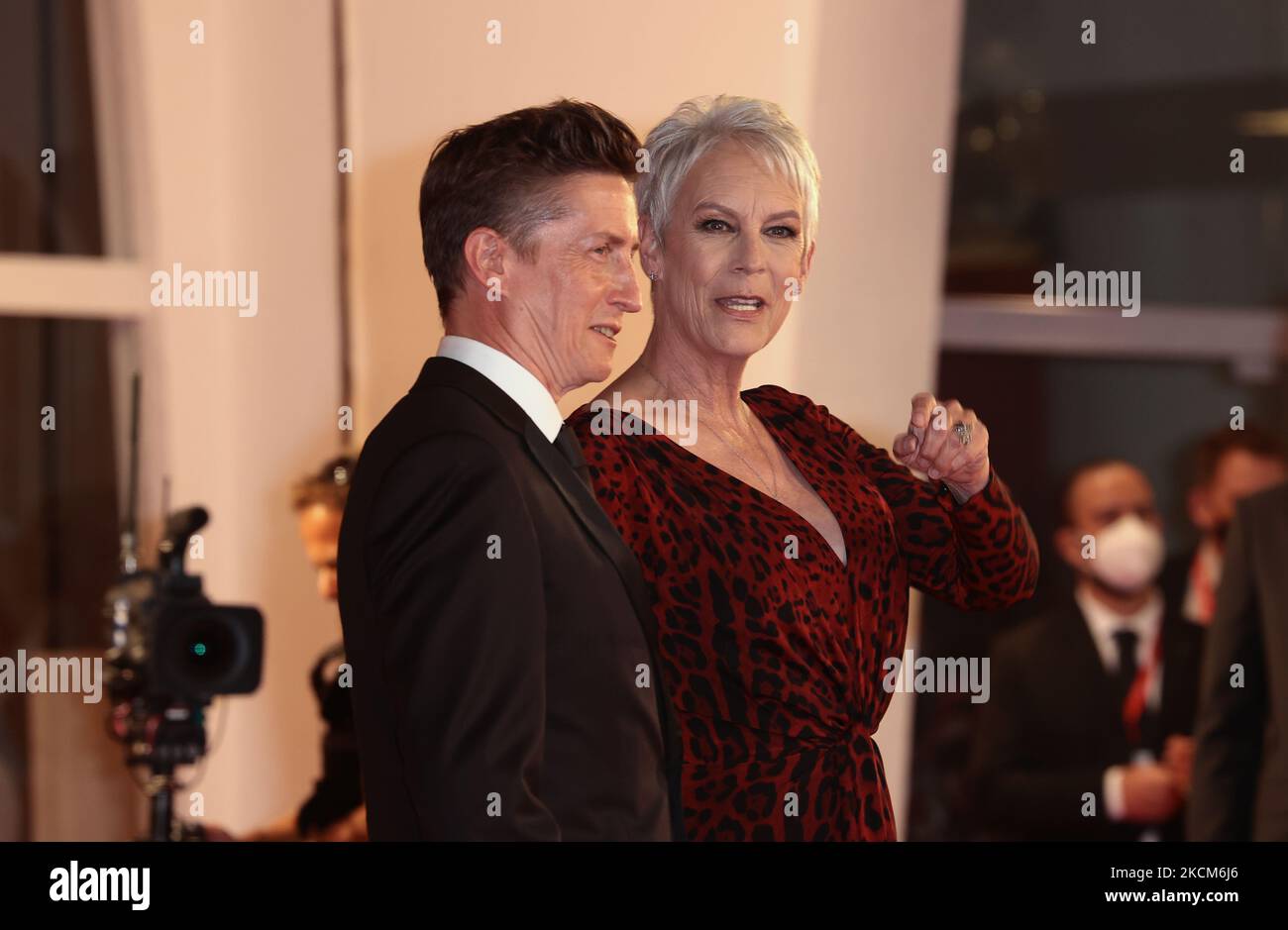 Jamie Lee Curtis, David Gordon Green attends the red carpet of the ...
