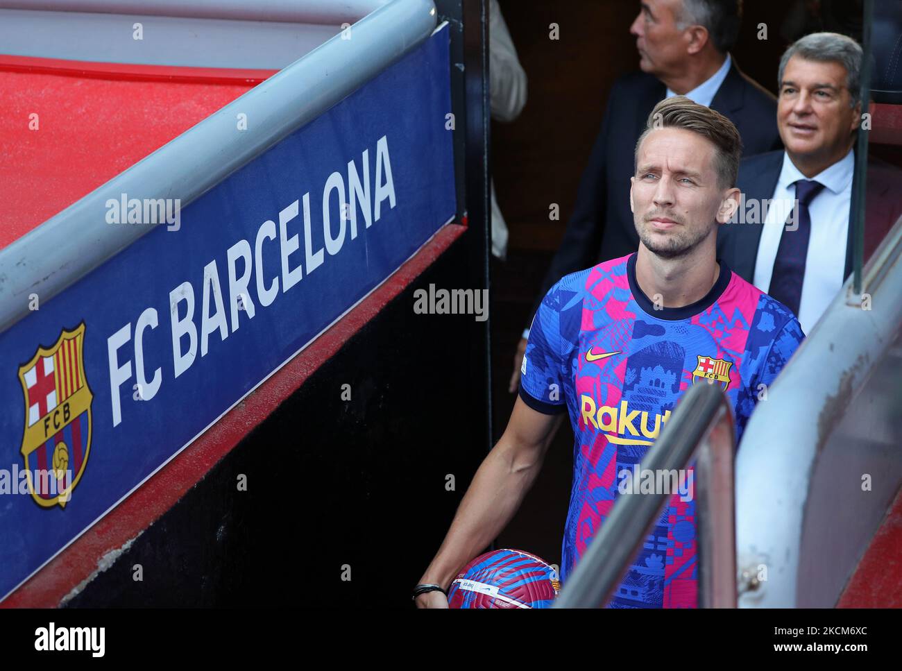 Presentation of Luuk de Jong as a new FC Barcelona player, on 09th September 2021, in Barcelona ...