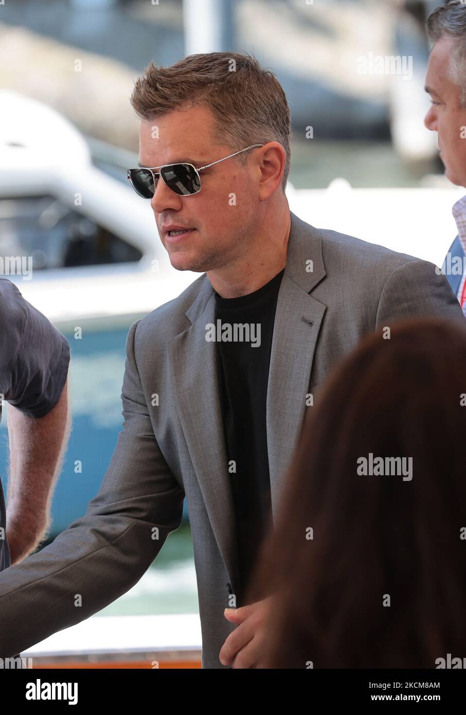 Matt Damon arrives at the 78th Venice Film Festival in Venice, Italy ...