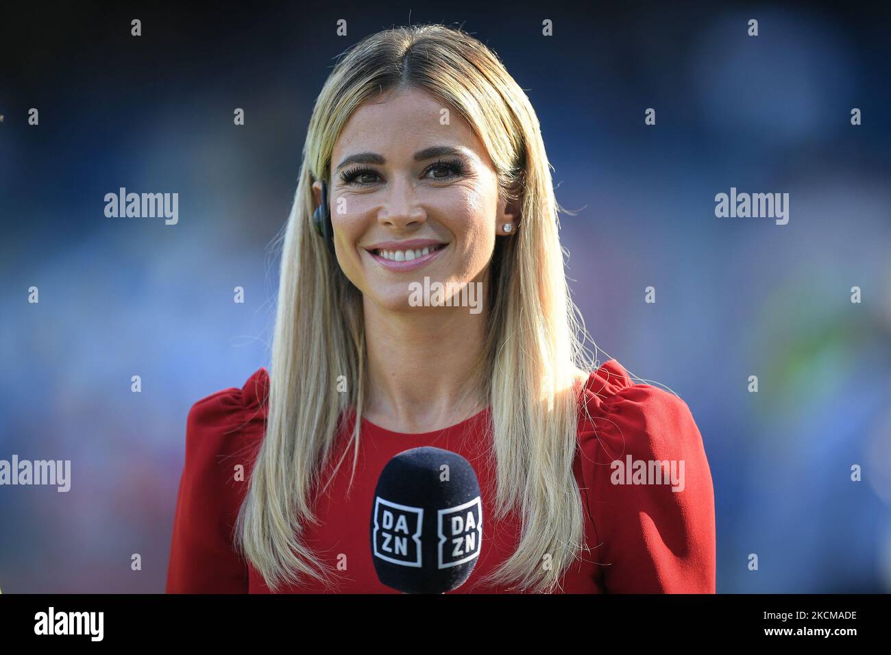 Diletta Leotta, TV Presenter for Dazn TV looks on the camera prior the ...