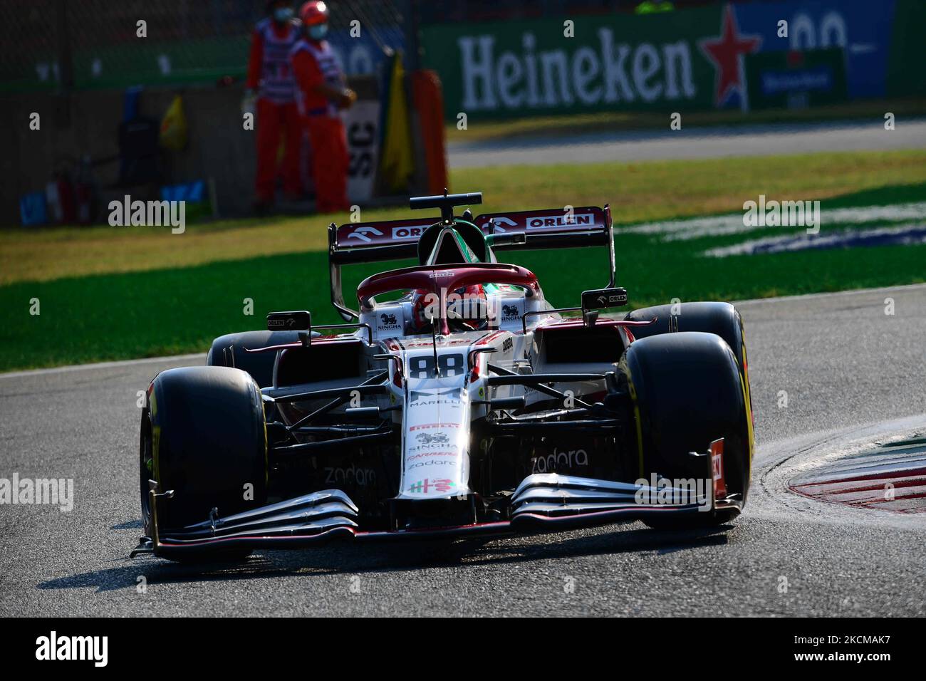 Robert Kubica of Alfa Romeo Racing ORLEN drive his C41 single-seater ...