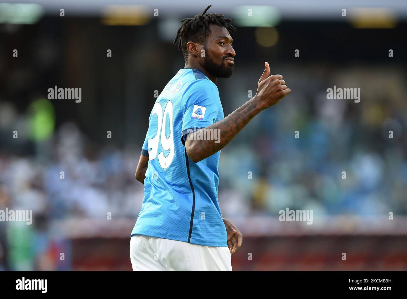 Frank Anguissa of SSC Napoli during the Serie A match between SSC ...